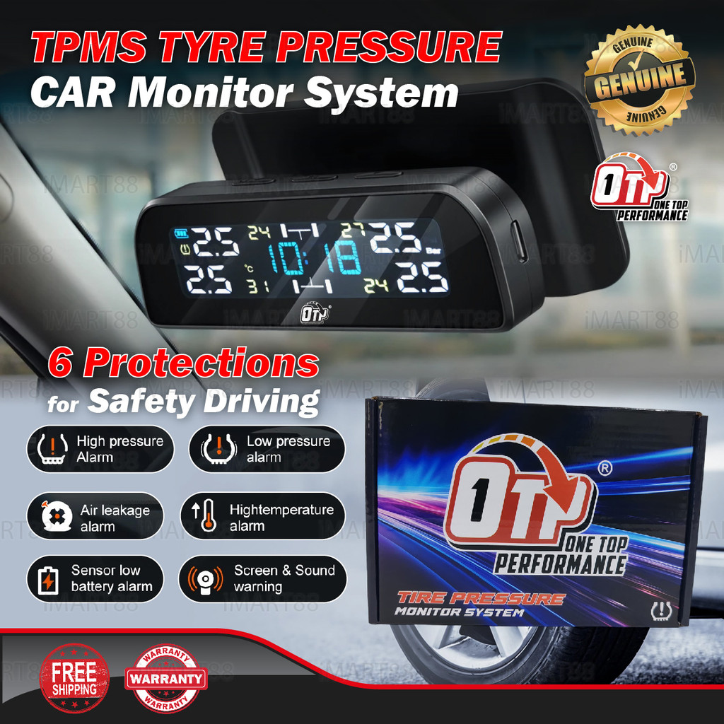 OTP TPMS Tyre Pressure Monitor Car Wireless Pressure Monitoring System ...