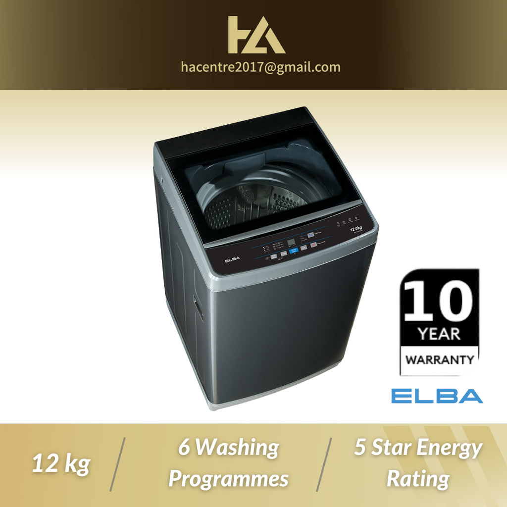 Elba 12.0KG Fully Auto Washing Machine EWTN1287DGR | Shopee Malaysia