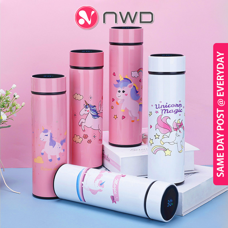 𝗗𝗢𝗨𝗕𝗟𝗘 𝗜𝗡𝗦𝗨𝗟𝗔𝗧𝗘𝗗 》Temperature Display LED Vacuum Flask 304 Stainless ...