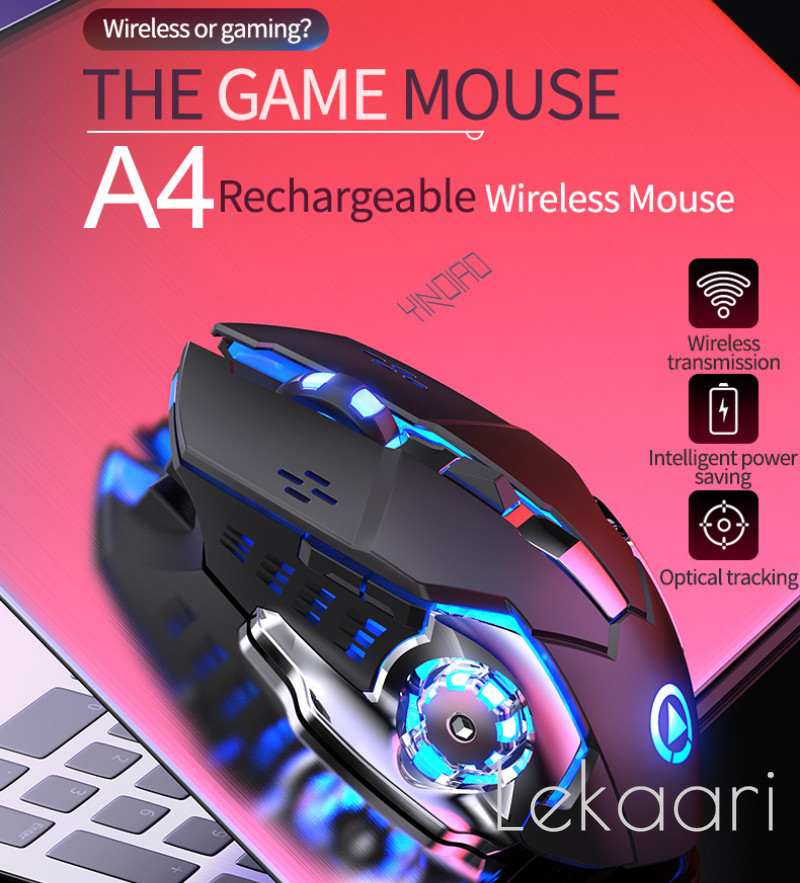 Wireless RGB Gaming Mouse Bluetooth 2.4G 1600DPI Adjustable ...