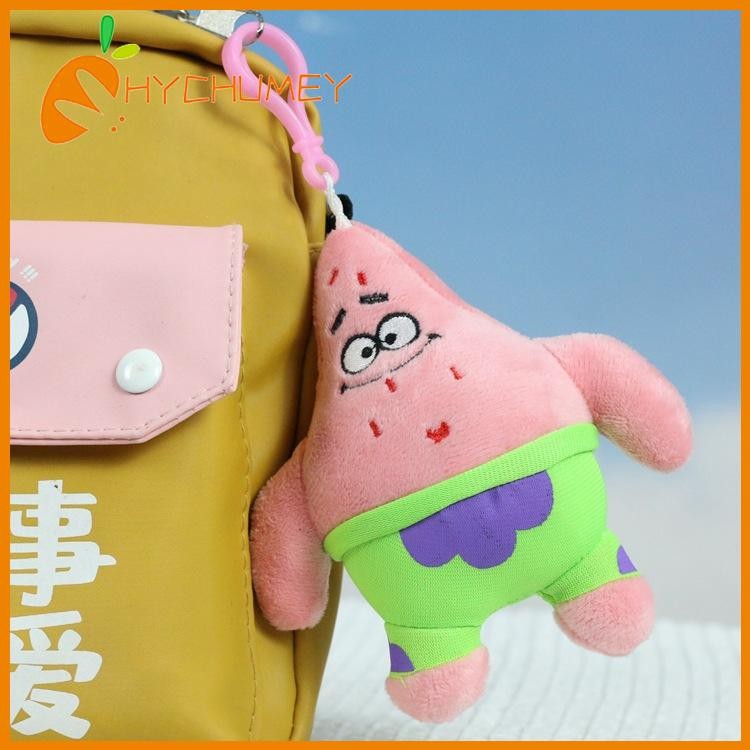 Cute Spongebob Keychain Plush Toy Adorable Patrick Star Soft Stuffed 4 ...