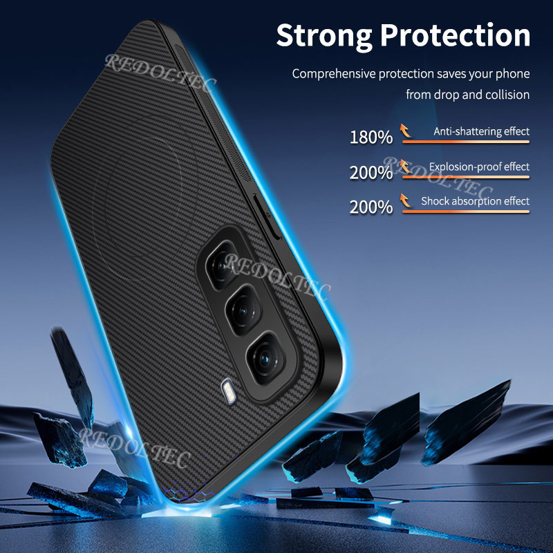 For Samsung Galaxy A07 A06 A05 A05S 4G 5G Leather Shockproof Carbon ...