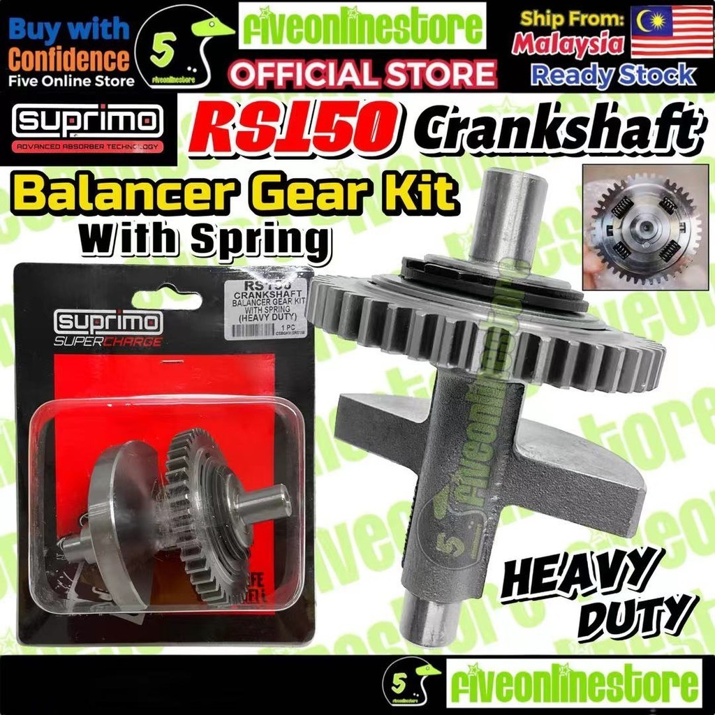SUPRIMO Racing RS150 V1 V2 V3 RSX Crankshaft Balancer Gear Kit With ...