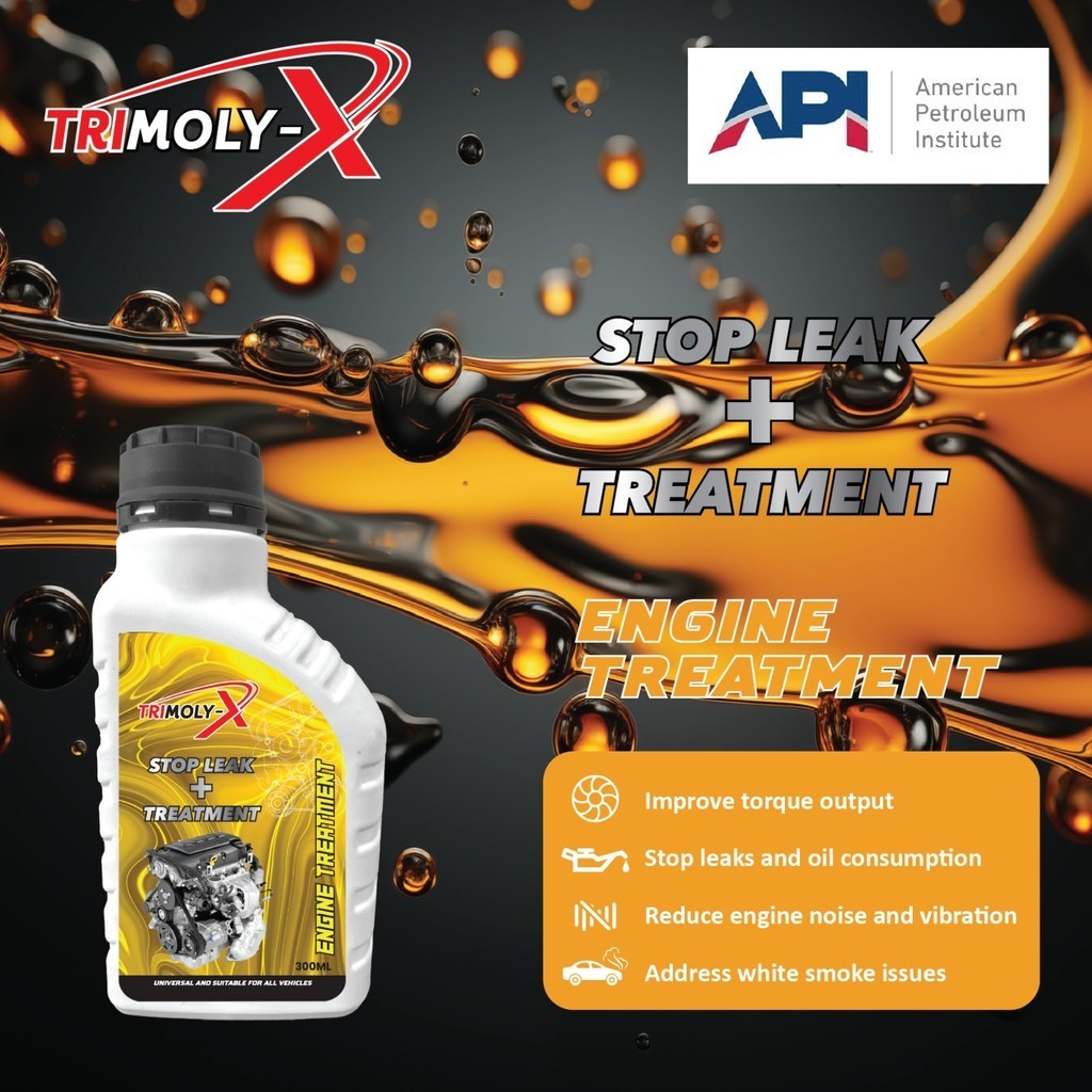 TRIMOLY-X TRIMOLYX ENGINE TREATMENT + STOP LEAK 300ML CARE CARE ...