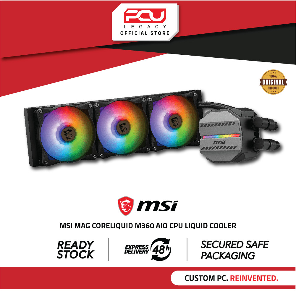 MSI MAG CORELIQUID M360 AIO CPU LIQUID COOLER | Shopee Malaysia