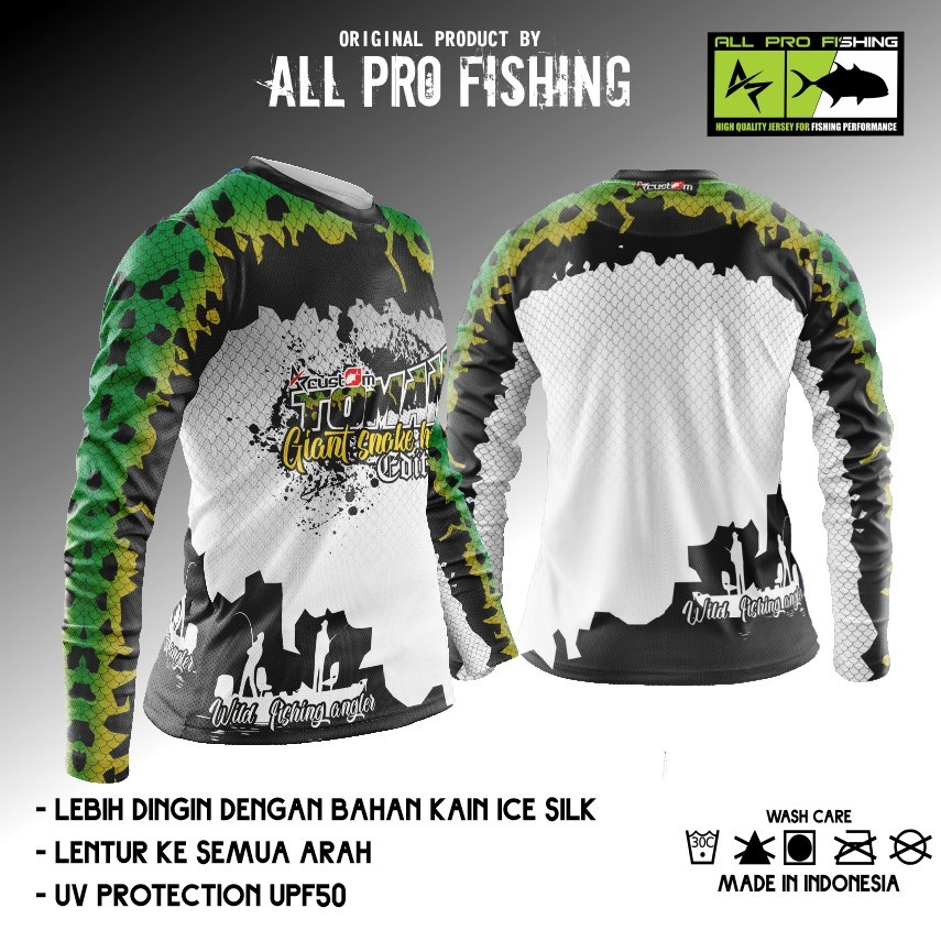 New Design Baju Pancing Long Sleeve Full Sublimation 3D Printed Design ...