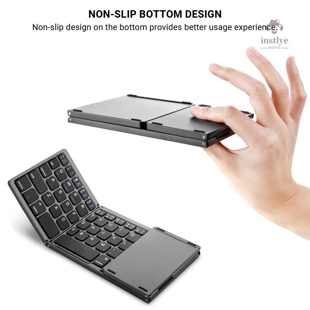 ERASTAR# Mini folding keyboard, foldable wireless bluetooth keyboard ...