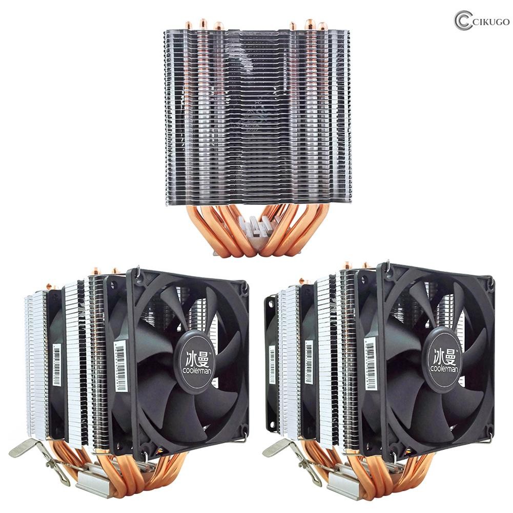 (FLK)SNOWMAN 6 Heat Pipe Cooling Office CPU Cooler Fan 4 Pin PWM Silent ...