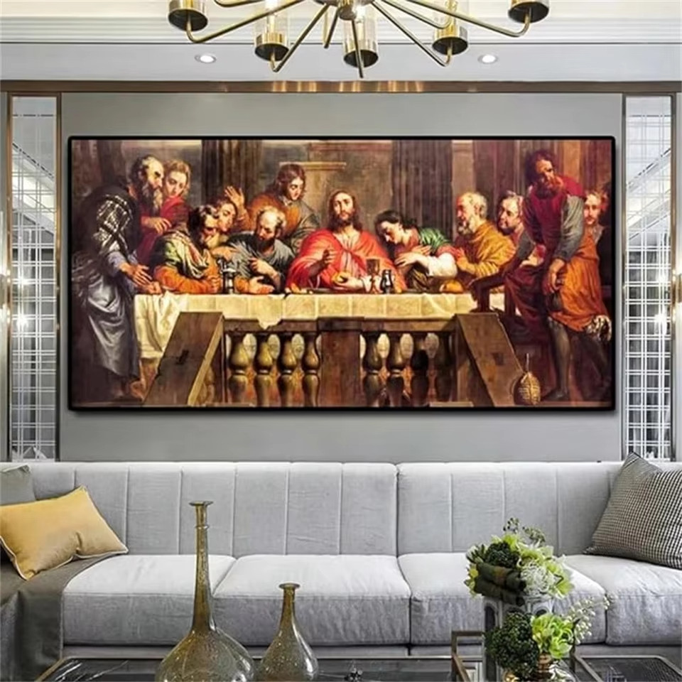 【PL】The Last Supper Religious Jesus 5D DIY Diamond Painting crystal ...