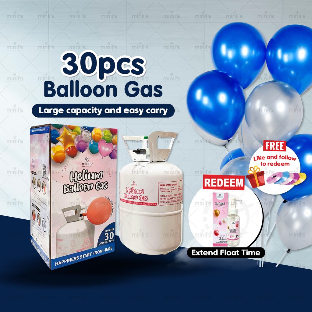 MINIIS PARTY 30pcs Helium Balloon Gas Helium For Balloon Helium Gas ...