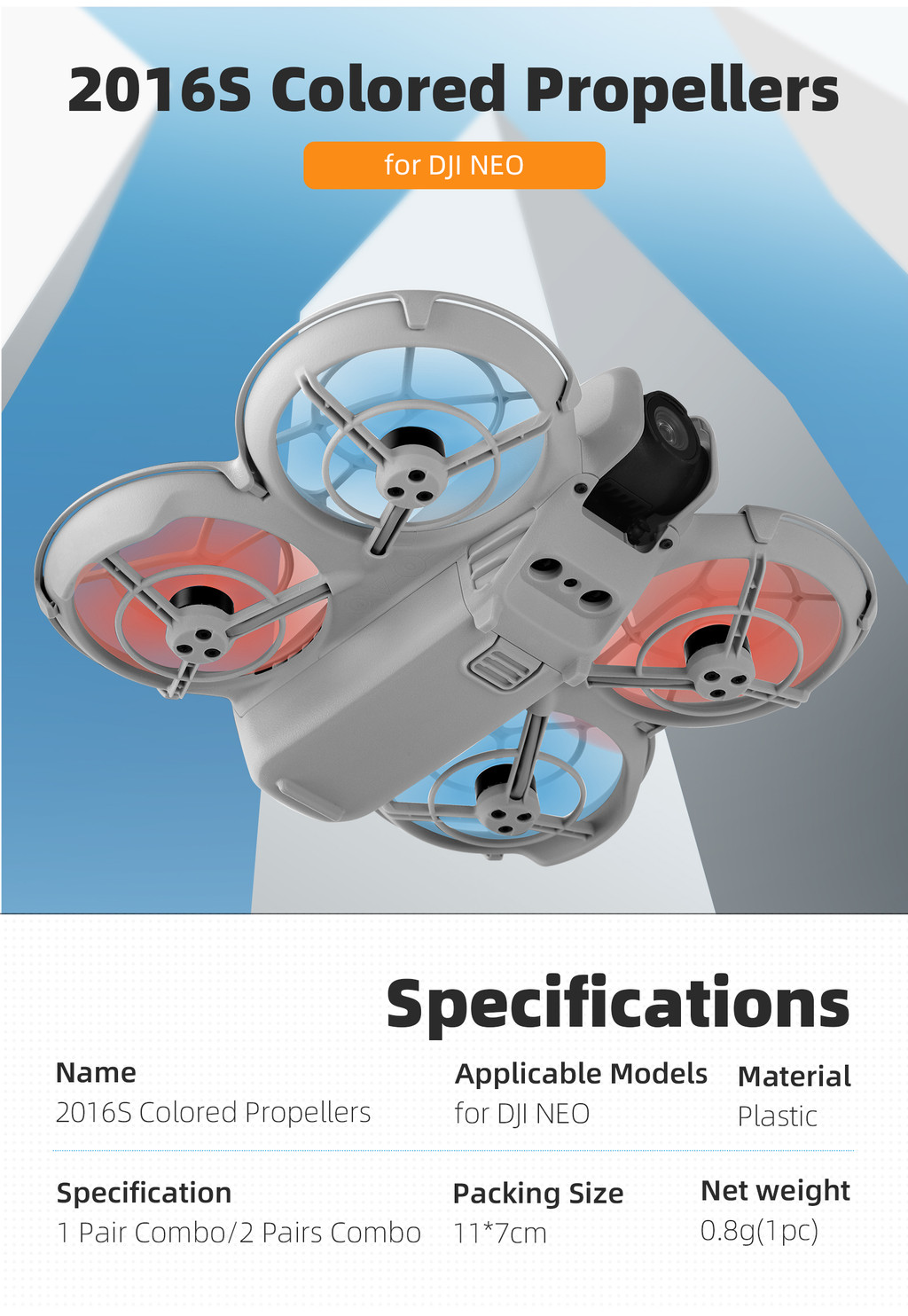 Sunnylife Drone Propellers for DJI Neo,Replacement Low-Noise and Quick ...