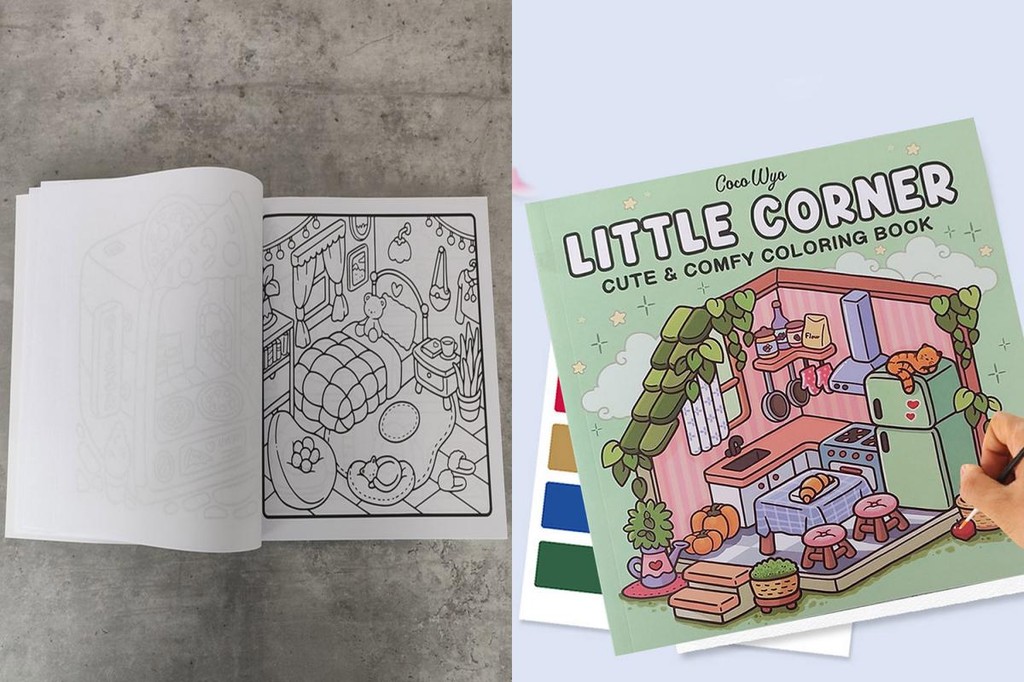 【Ready stock】 Compact Coloring Book Portable Size Coloring Book ...
