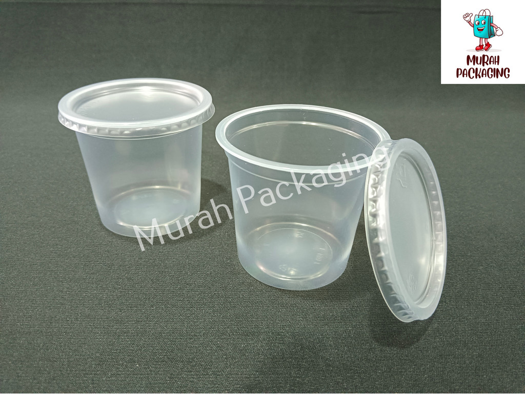 EC 6oz Round Container (100pcs±) E180T / Disposable Plastic Food ...