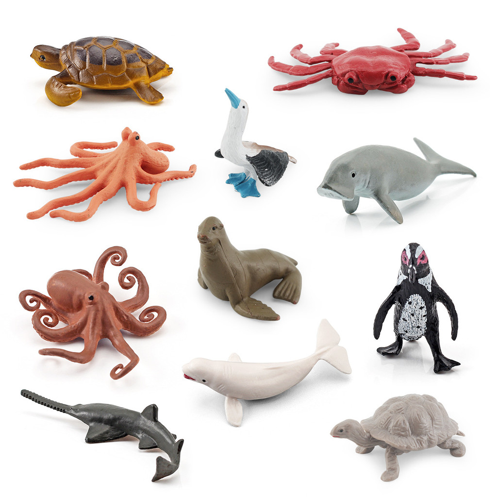 Plastic Quality High Ocean Animal Figurines Set Including Beluga Whale ...