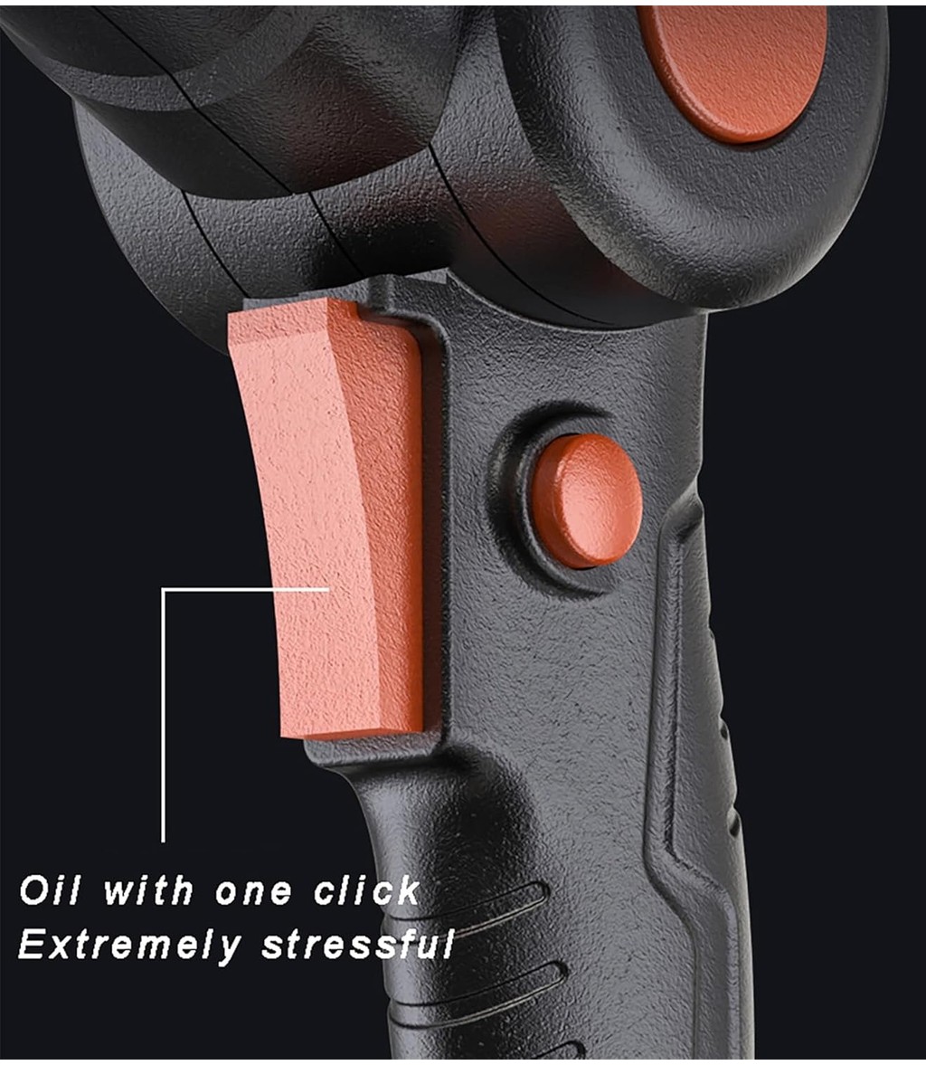 Portable mechanical gear grease gun rechargeable electric high-pressure ...