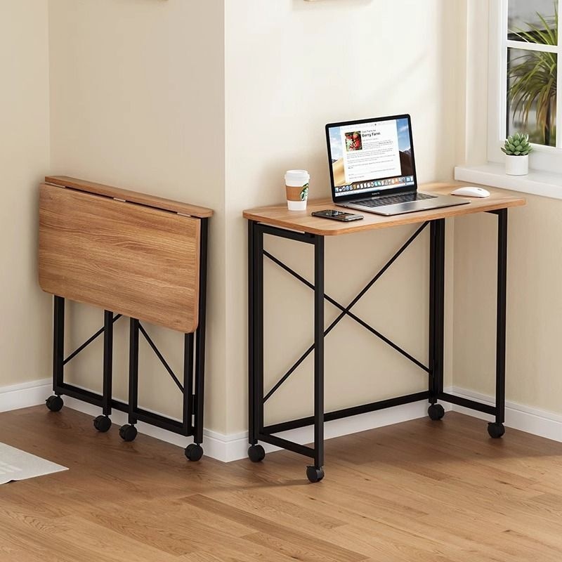 Foldable Computer Desk Removable Desk Home Bedroom Student Study ...