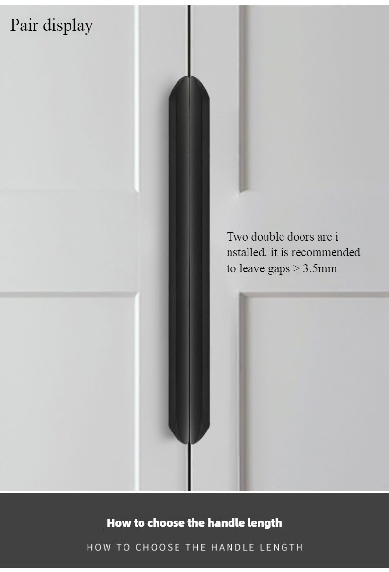 Invisible handle large wardrobe door modern simple high-end long door ...