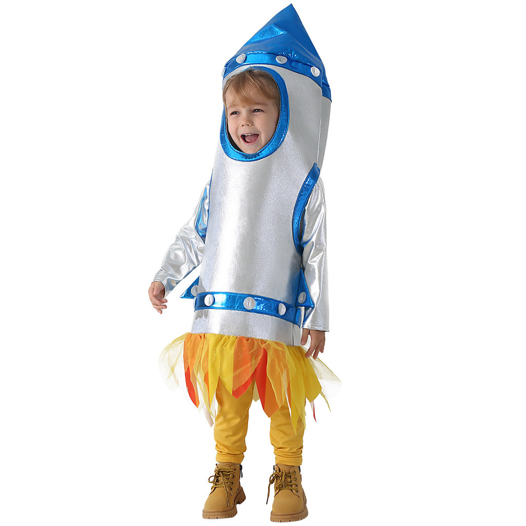 Children Space Rocket Astronauts Spaceman Halloween Cosplay Costumes ...
