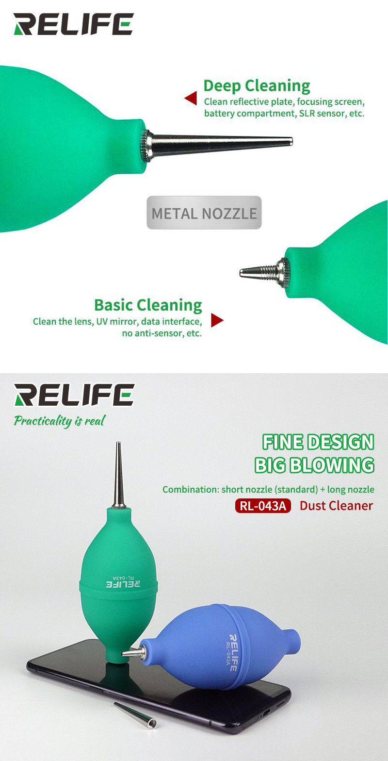 Relife RL-043A Phone Repair Dust Cleaner, Air Blower Ball, Dust ...