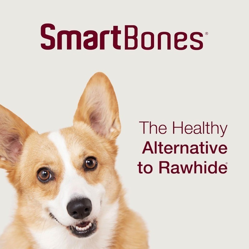 SmartBones Mini Dog Bones Treats Rawhide Free Real Chicken Chew Sticks ...