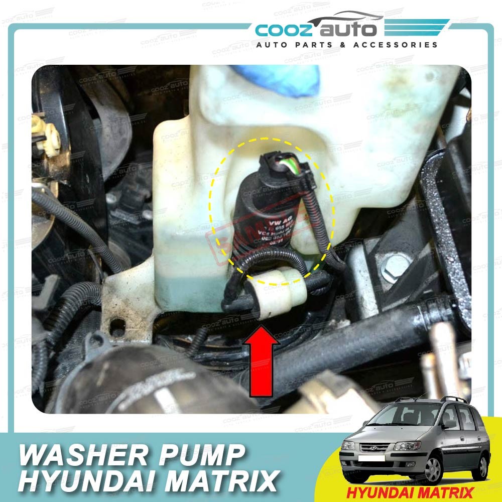 Hyundai Matrix Car Washer Pump Motor Spray Windscreen Sprayer Water ...