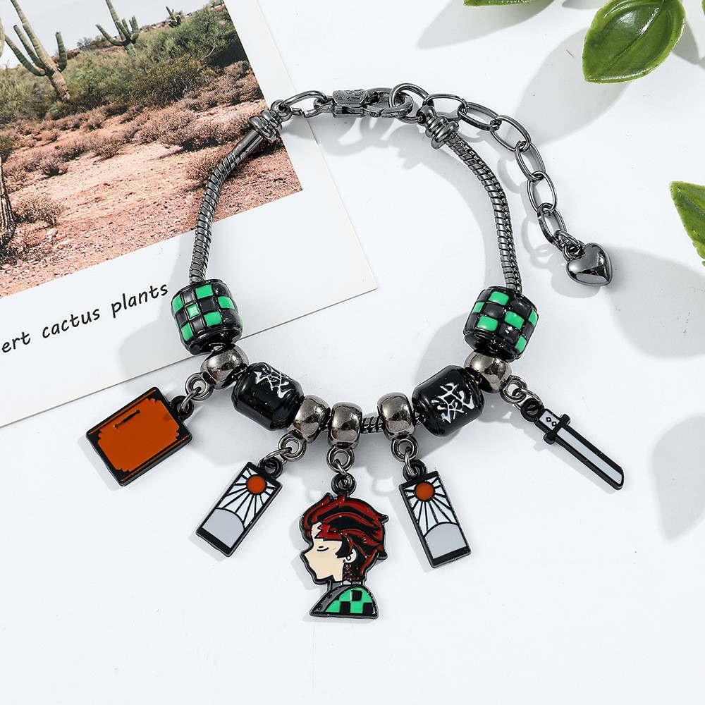 Japanese Style Anime Demon Slayer Bracelets for Women Men Kamado ...
