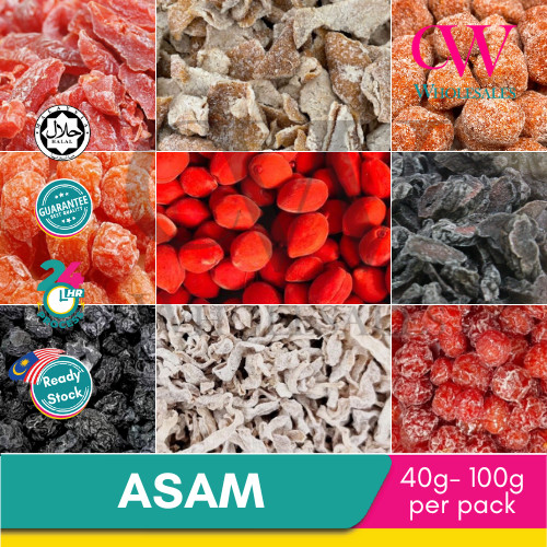 Asam Pelbagai Jenis 40g–100g | Asam Masin Asam Manis Asam Plum Kering ...