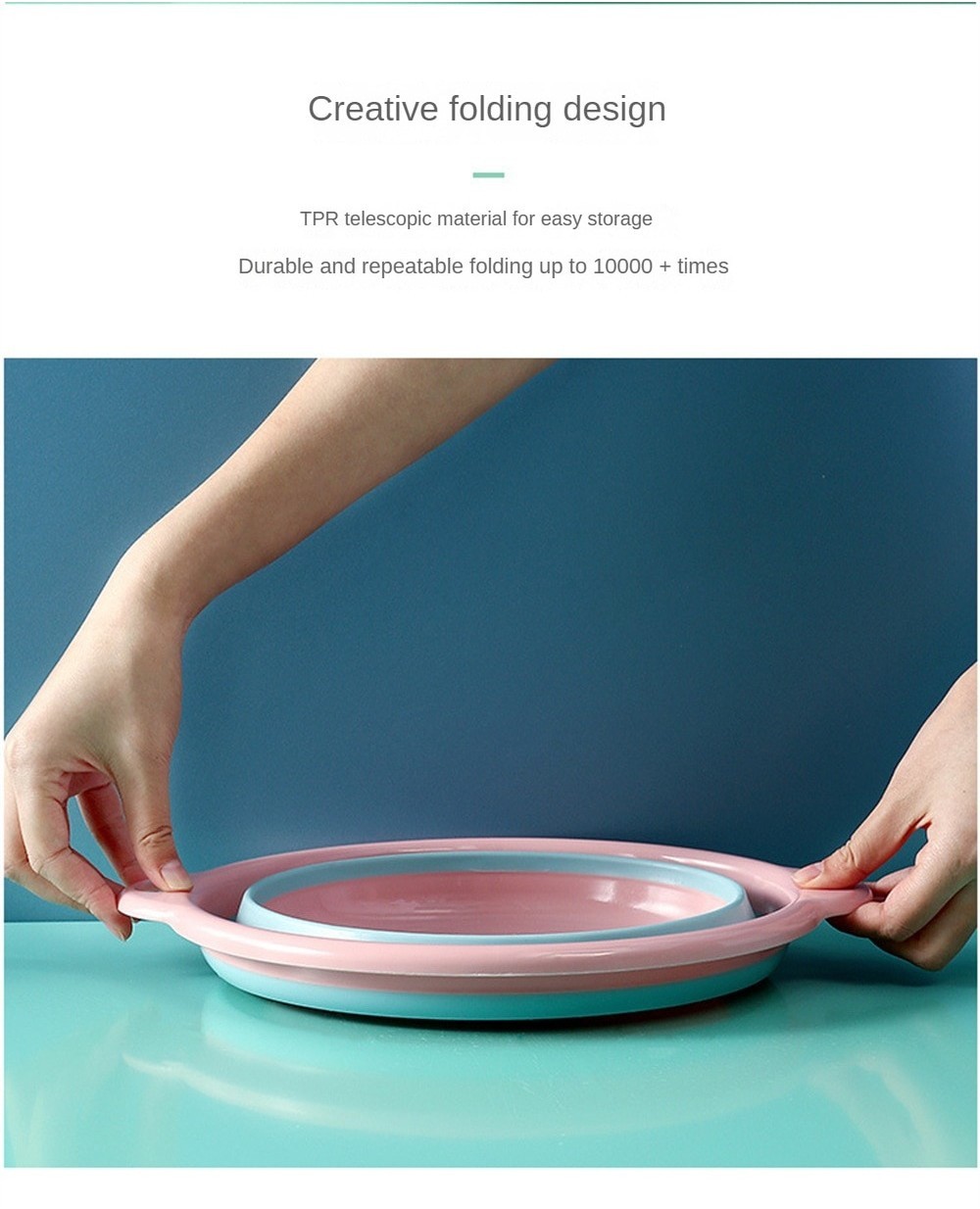 Hangable Wash Basin Foldable Bucket Space-Saving Multipurpose Collapsible Basin Laundry Travel ...