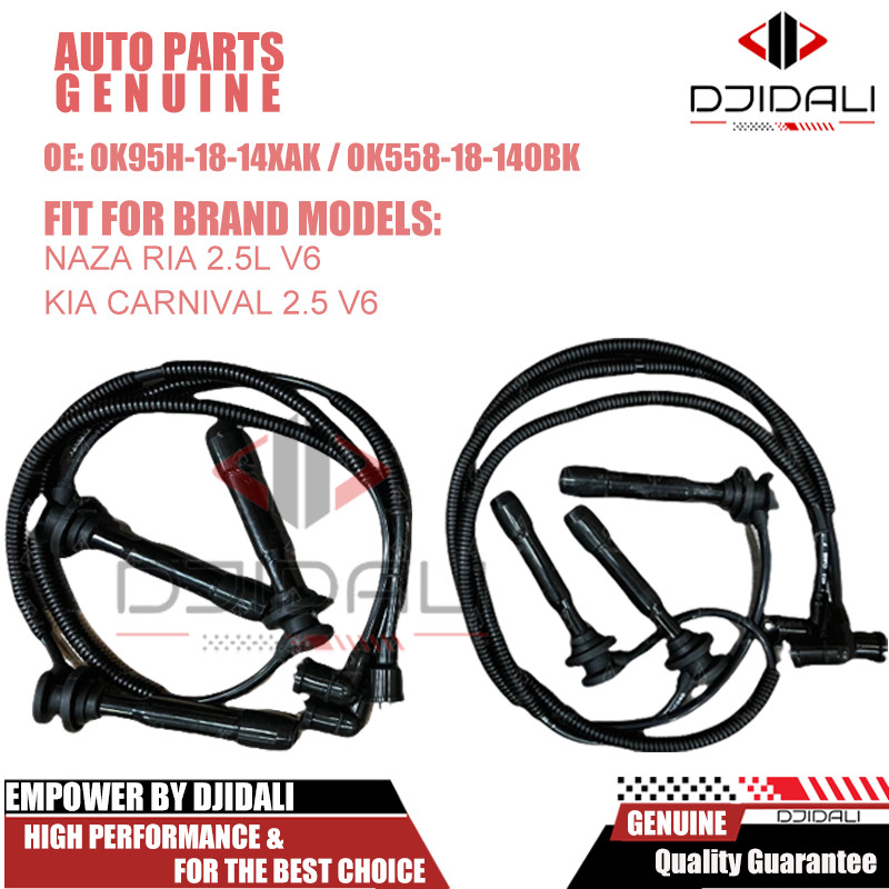 NAZA RIA/ KIA CARNIVAL 2.5CC V6 2002" SPARK PLUG CABLE SET OK95H-18 ...