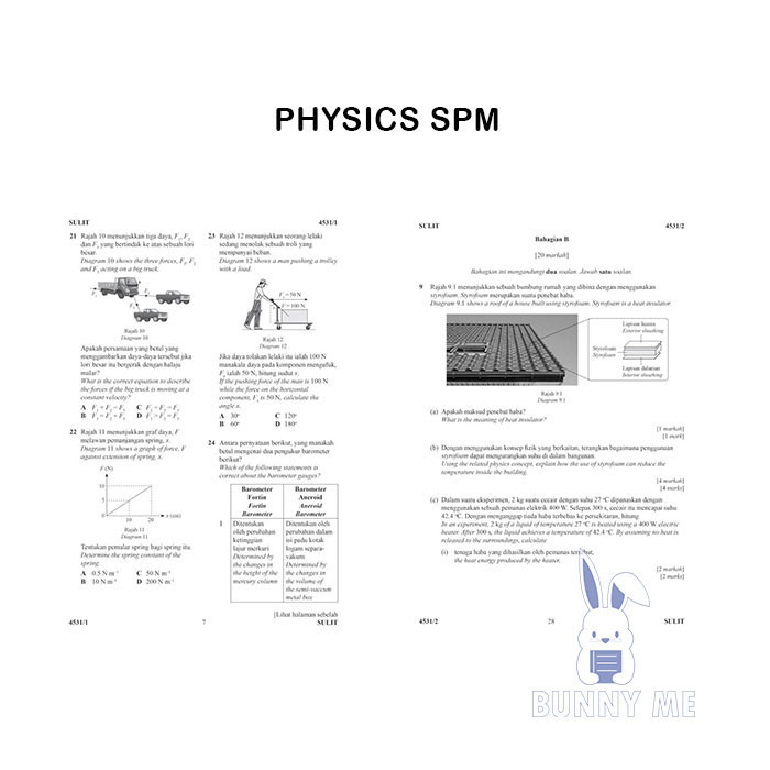 [BUNNY] 2024 Buku Latihan : Marking Scheme SPM / SPM Form 4 Trial ...
