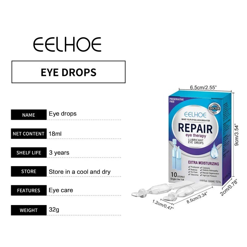 Eyesight Improvement Drop Relieve Eye Discomfort Dry Itchy Red Eyes ...