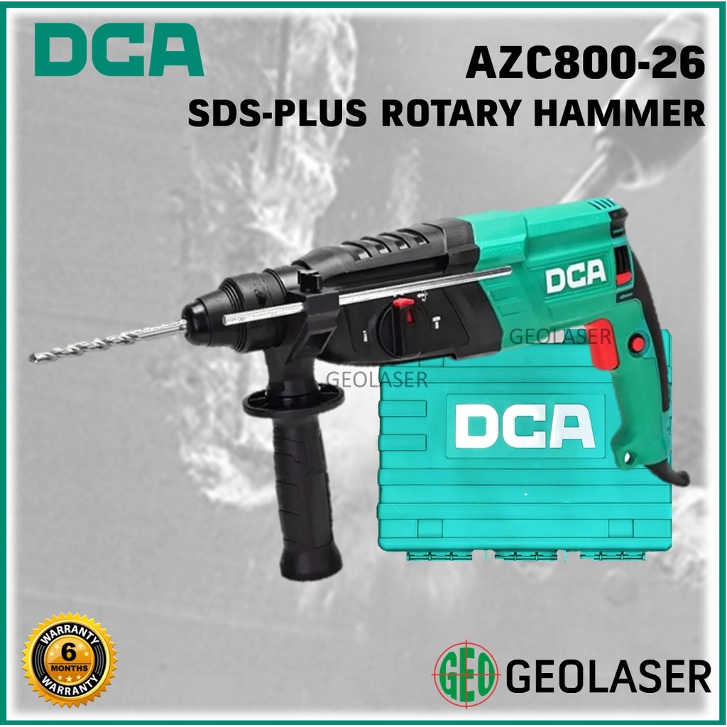 DCA AZC800-26 SDS Plus 3-mode Rotary Hammer (drill / Rotary Hammer ...