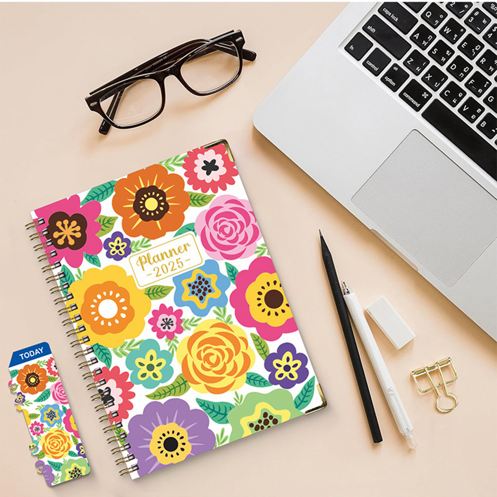 2025 Creativity Planner Coil Notebook A5 English Notepad Students Diary ...