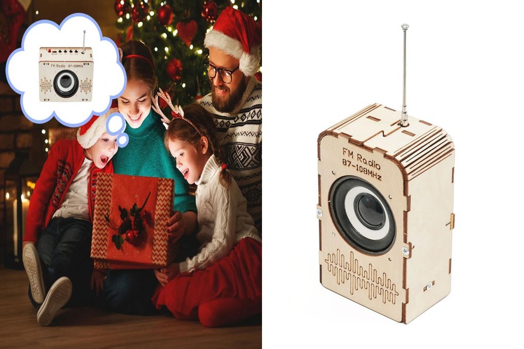 [TS] Wooden Radio Science Kit Fm Radio Making Set Diy Wooden Fm Radio ...
