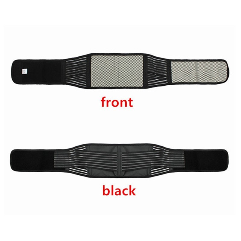 1Pcs Adjustable Neoprene Double Pull Lumbar Support Lower Back Belt ...
