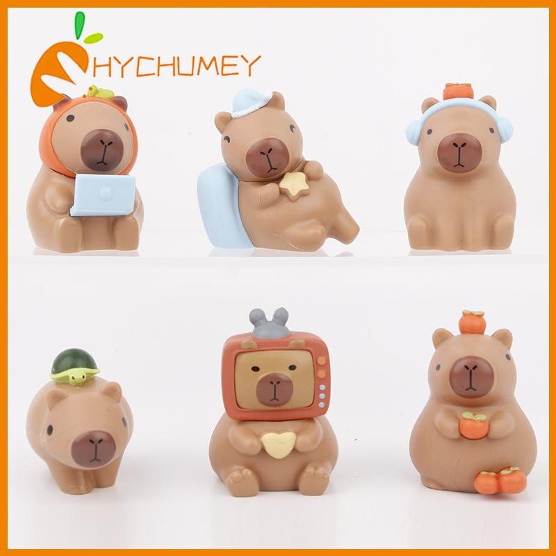 Capybara Cute Cartoon Car Dashboard Model Pvc Figure Blind Box Surprise ...