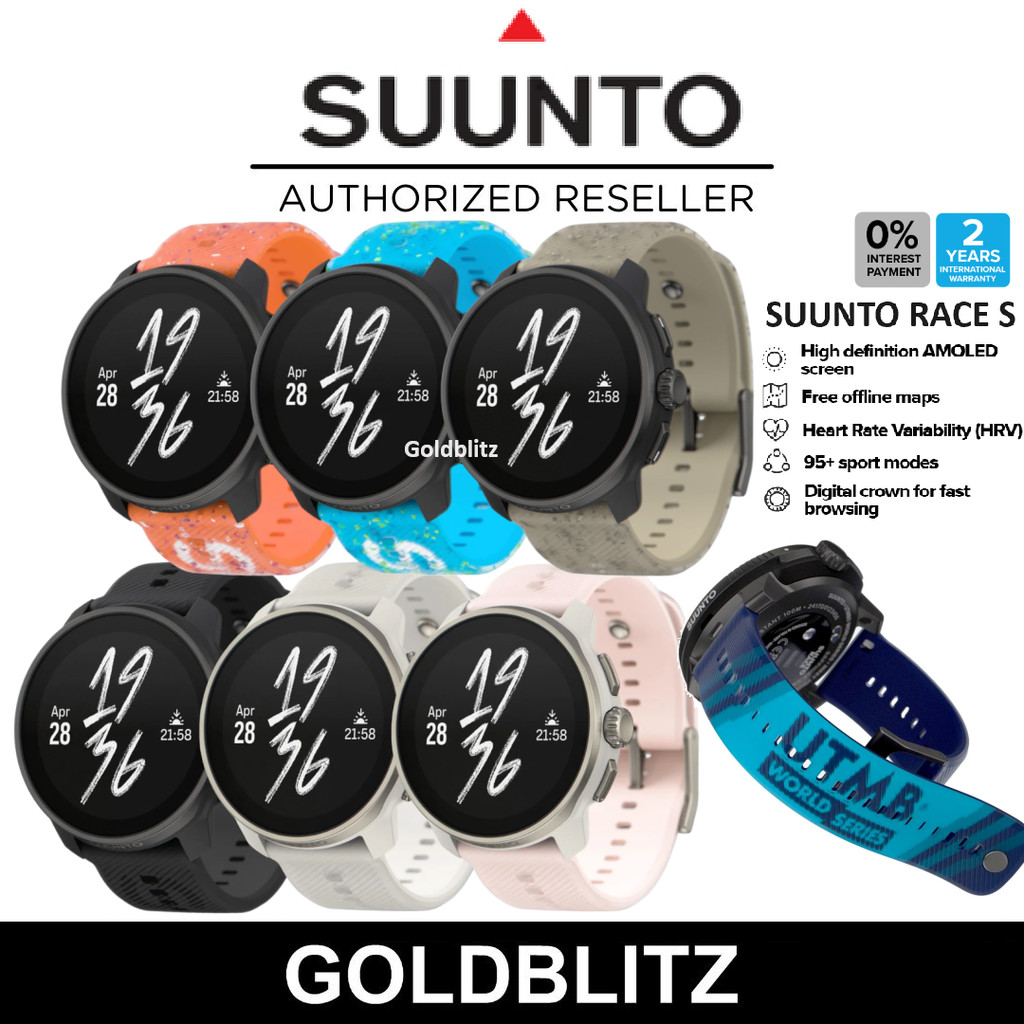 Suunto Race S UTMB World Series 1.32" AMOLED Ultimate Performance Watch ...