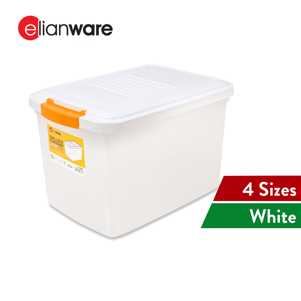 Elianware Food Grade Stackable Storage Box Transparent Tall Cabinet ...