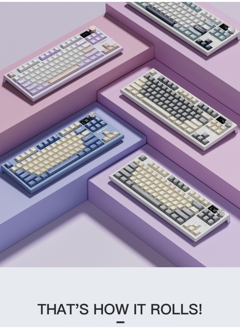 [Ready Stock]Wireless Langtu LT84 TKL RGB Mechanical Keyboard With ...
