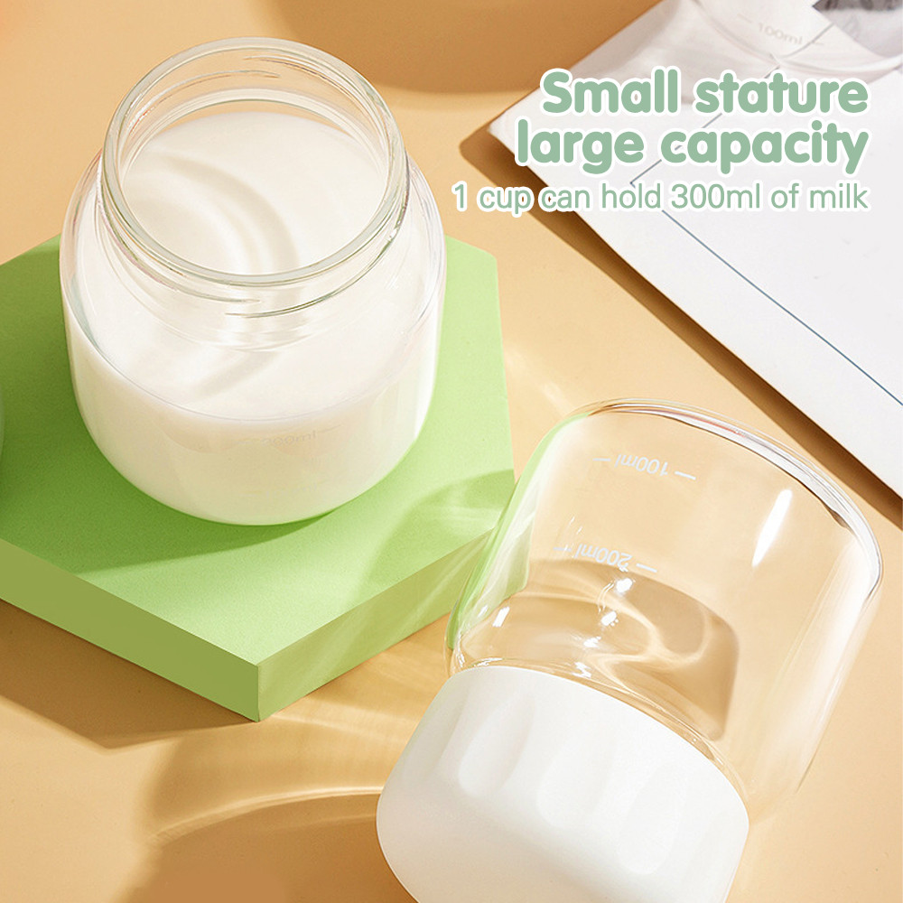 BEVAVAR 300ML Chubby Mini Water Bottle Cute Mini Glass Bottle Thickened ...