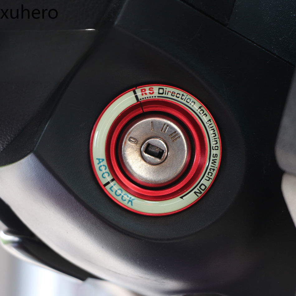 Car Ignition Key Switch Ring Cover Engine Hole Circle Sticker for Ford ...