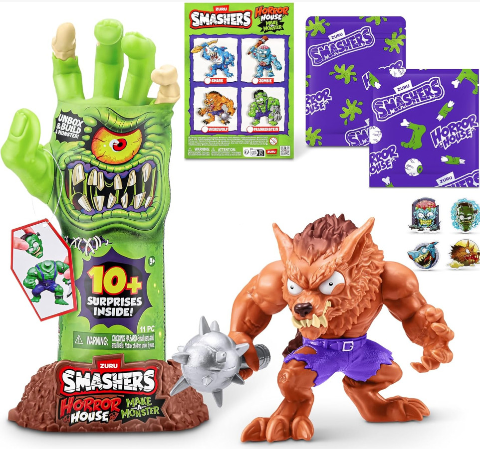 ZURU Smashers Horror House Dissect Zombie Frankenstein Shark Werewolf ...