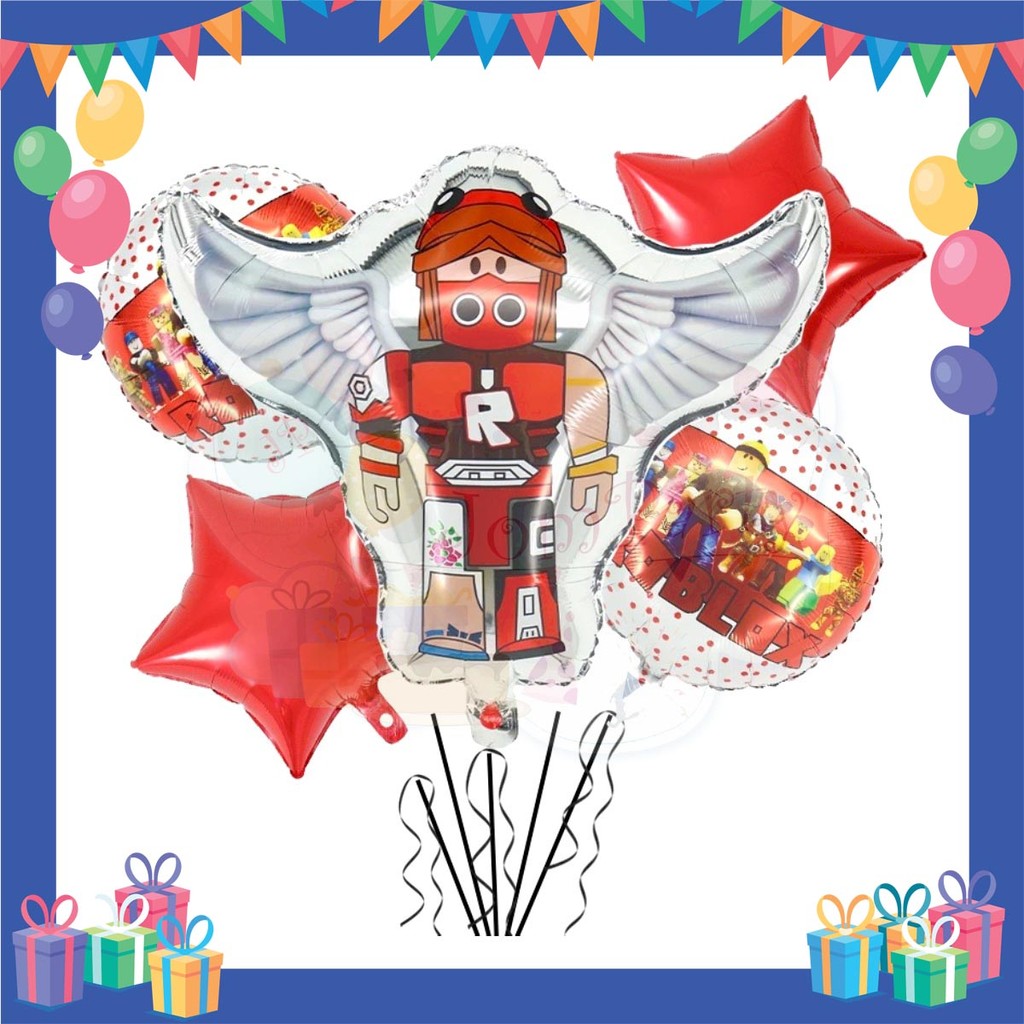 JomParty Robux Roblox Happy Birthday Banner Balloon Decoration Game ...