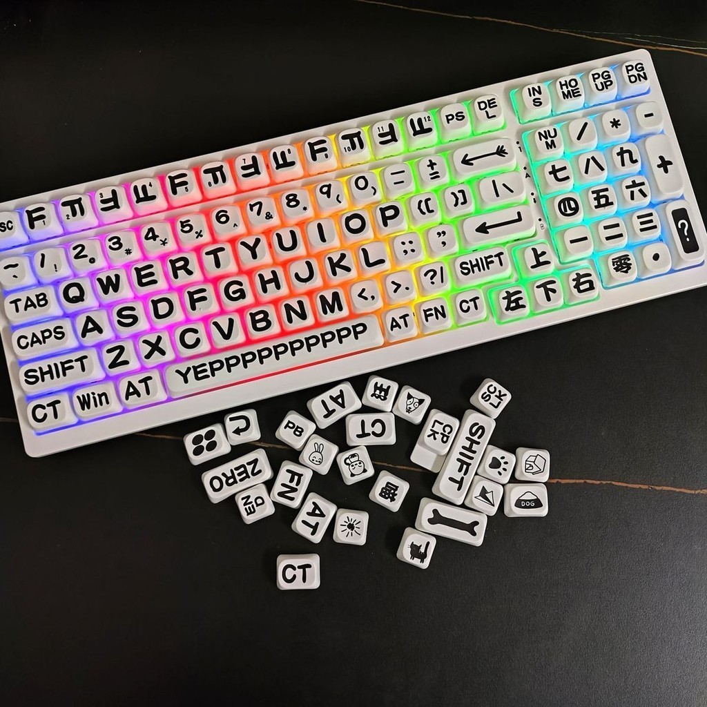 【Super Big Letter】Animal Party Keycap XDA Profile PBT Dye Sublimation ...