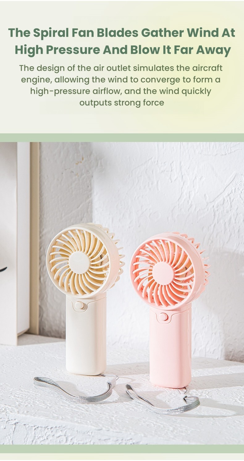 Upgraded AAA Battery Powered on Fan Portable Fan 1Speeds 5'' Quiet ...