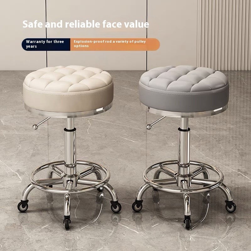 Beauty Salon Stool Pulley Rotating Lifting Stool Large Work Stool ...