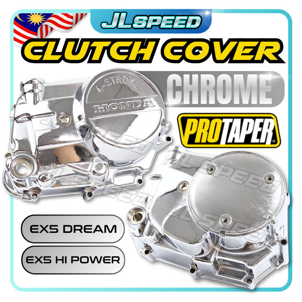 PROTAPER HONDA EX5 DREAM / EX5 HIGH POWER Chrome Standard Clutch Cover ...
