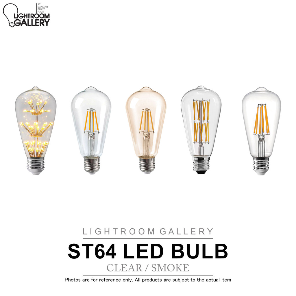 ST64 3W / 4W / 8W / 12W E27 LED EDISON FILAMENT BULB - Lightroom ...