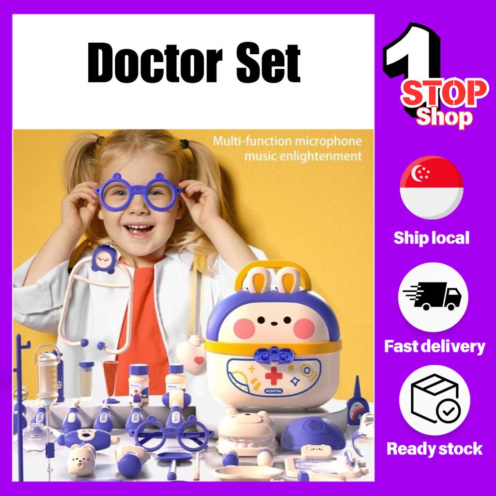 Doctor Set pretend play for Kids Medical Kit for Toddlers Preschooler ...