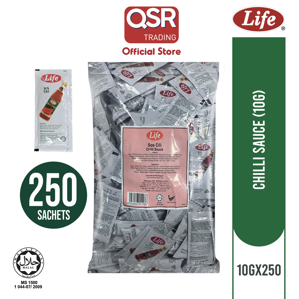 LIFE Chilli Sauce Sachet ( 10g x 250pcs ) | Shopee Malaysia